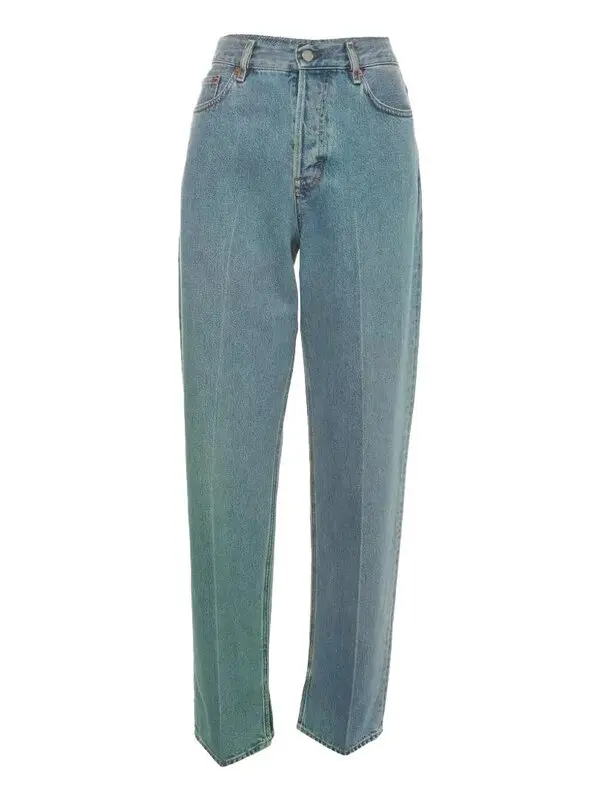 Gucci Distressed Cropped Jeans - Blue