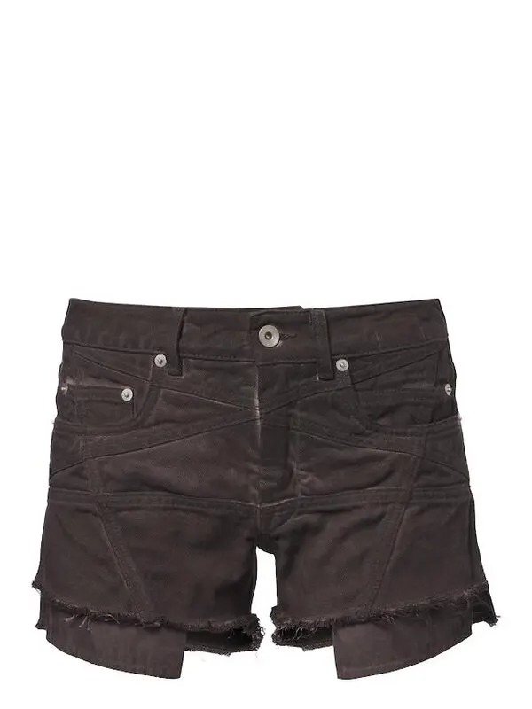 Rick Owens Lana Denim Shorts - Brown