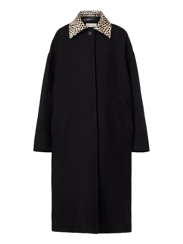 RÓHE Virgin Wool Coat - Black