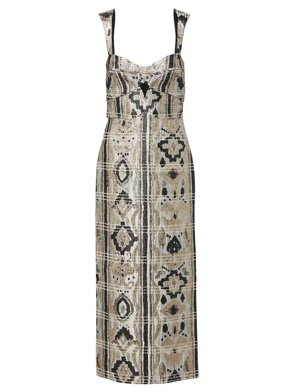 Johanna Ortiz Tropicana" Jacquard Maxi Dress - Multicoloured