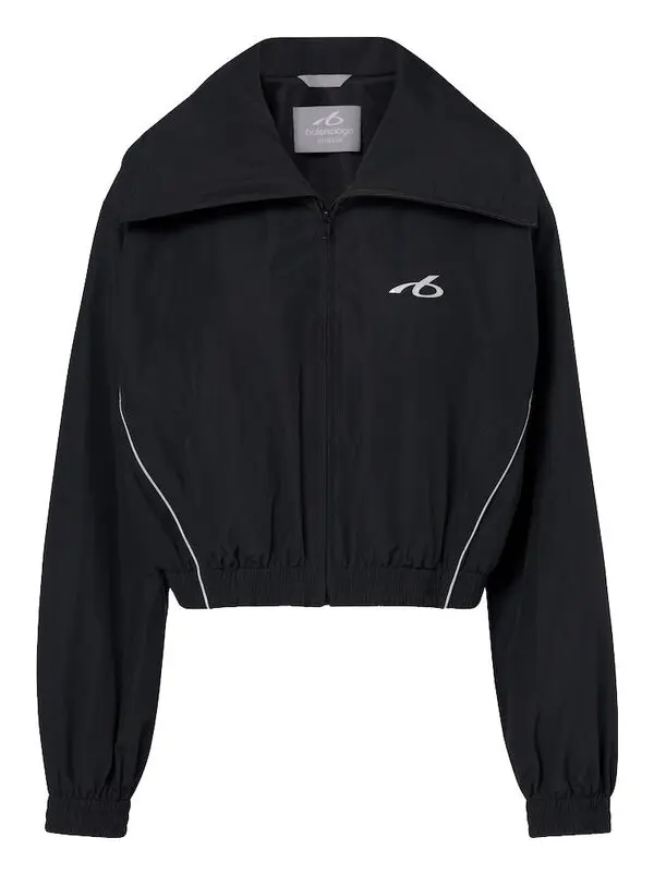 Balenciaga Cotton-blend Track Jacket - Black