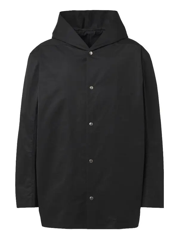 Rick Owens Mac Hooded Coat - Black