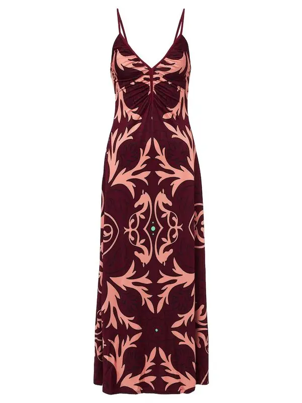 Johanna Ortiz Nuestra Tierra Printed Jersey Maxi Dress - Multicoloured