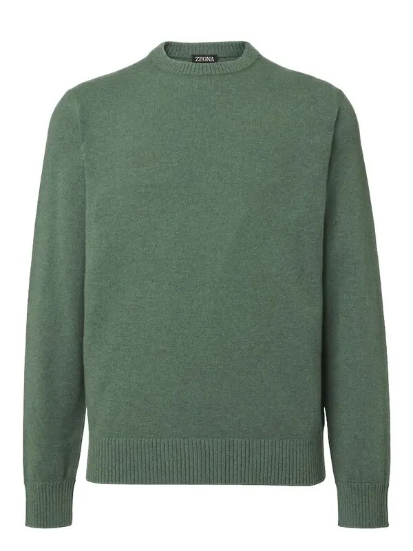 Zegna Wool And Cashmere Sweater - Green