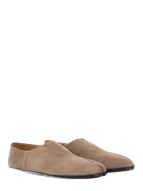 MAISON MARGIELA Tabi Suede Slip-ons - Beige