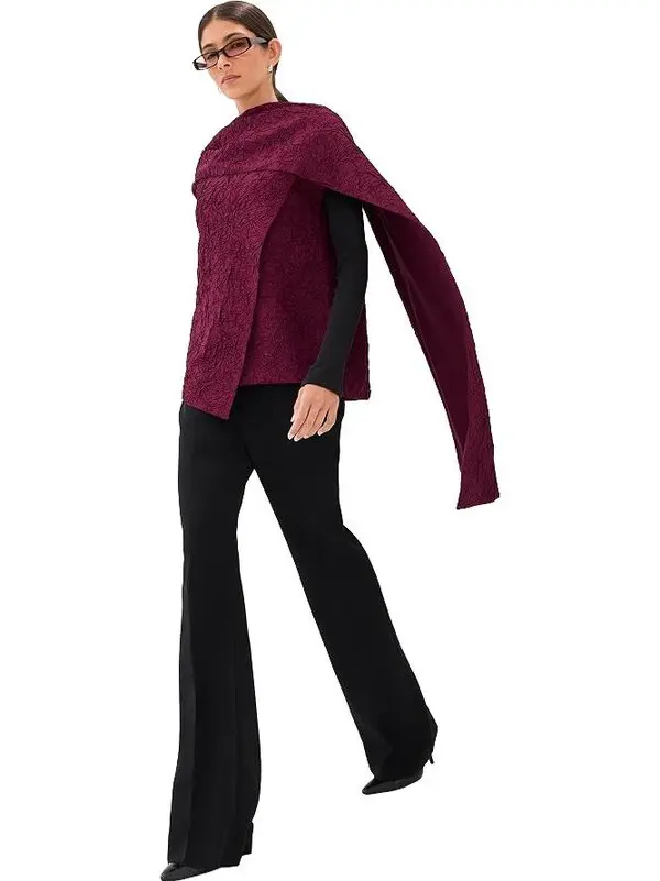 Proenza Schouler Lina Silk Blouse - Wine