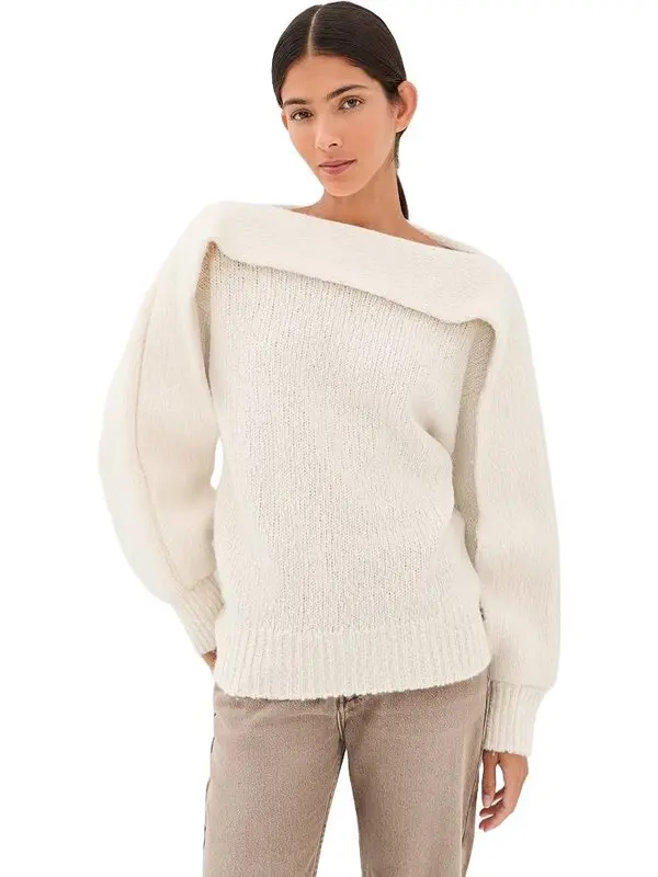 Ossou Umber Sweater - Buff