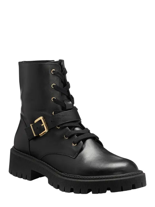 Ramy Brook Juliette Buckled Combat Boot - Black
