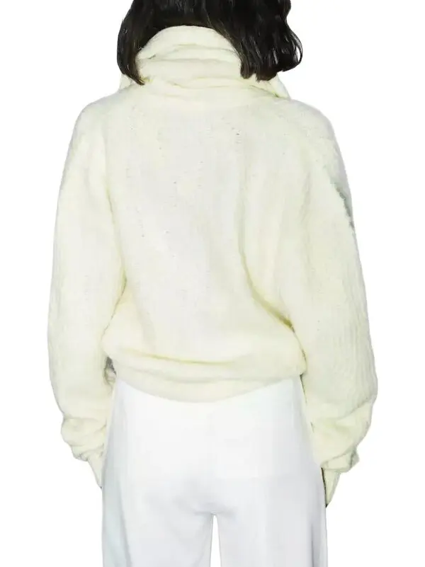 Hellessy Shawl-collar Wrap-effect Sweater - Yellow