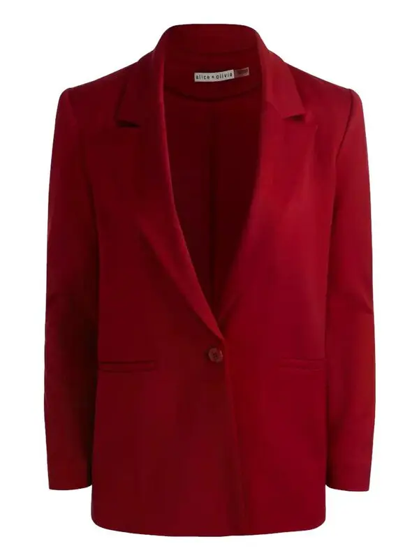 Alice + Olivia Denny Notch-lapel Blazer - Red