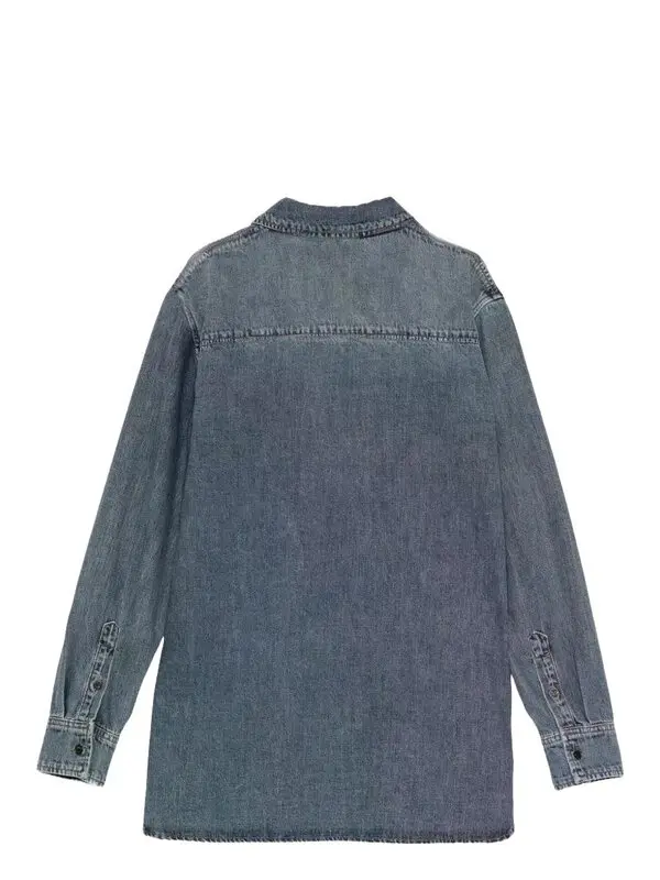 JUUN.J Ruffled Denim Shirt - Blue