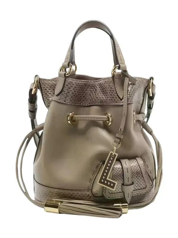 LANCEL Snakeskin-effect Bag - Neutrals