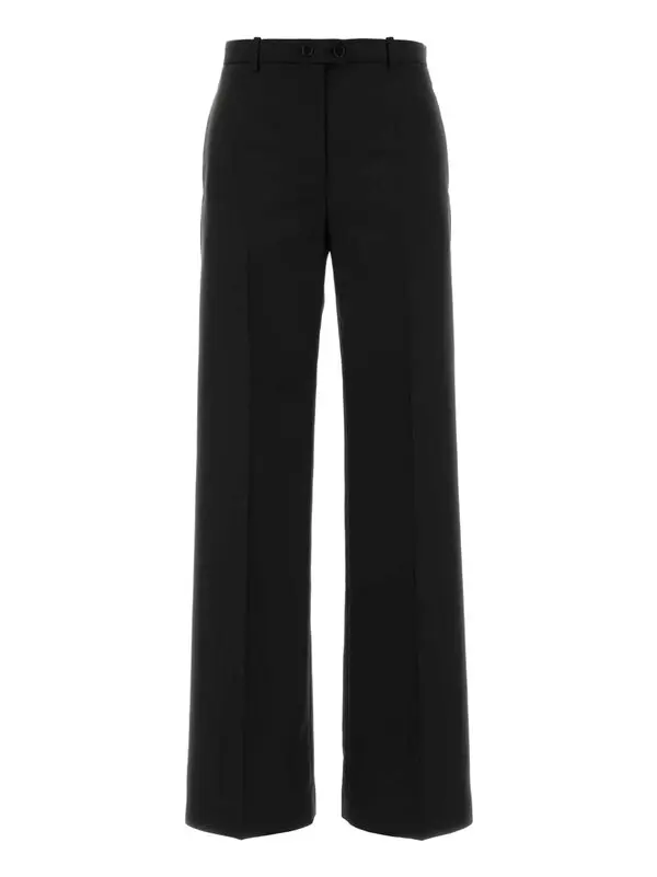 JIL SANDER Tailored Wool-mohair Trousers - Black