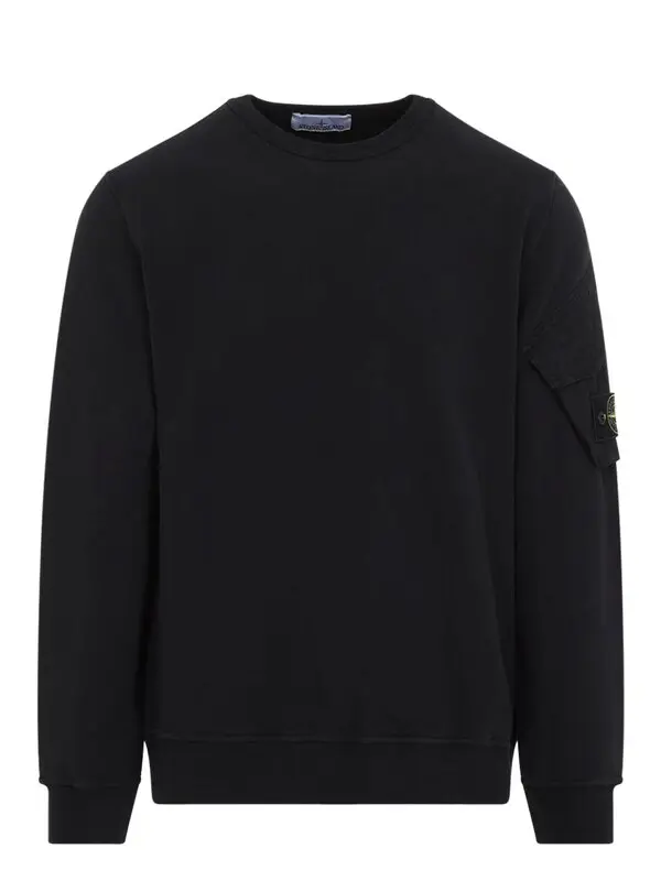 Stone Island Compass-patch Sweater - Black