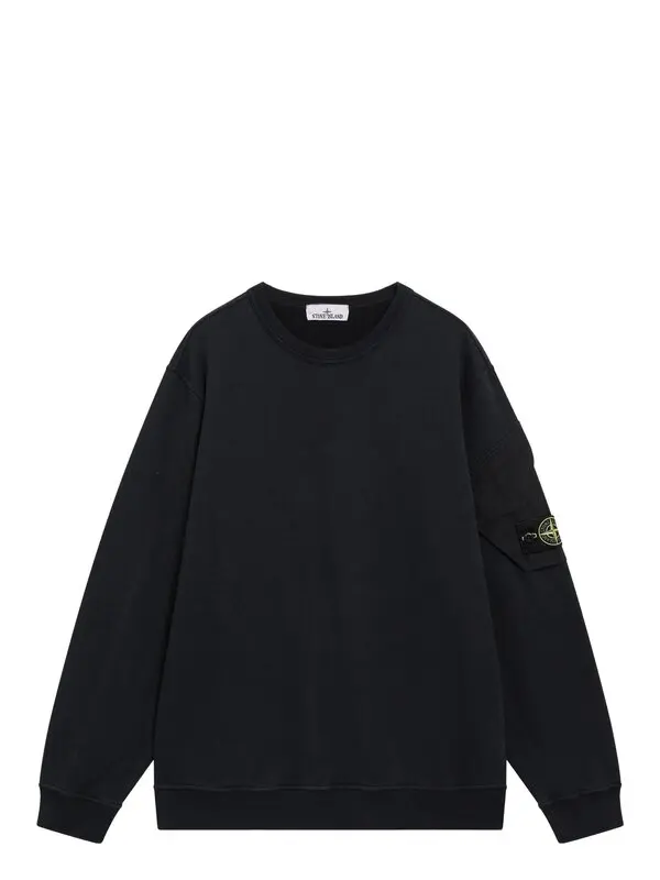 Stone Island Compass-patch Sweater - Black