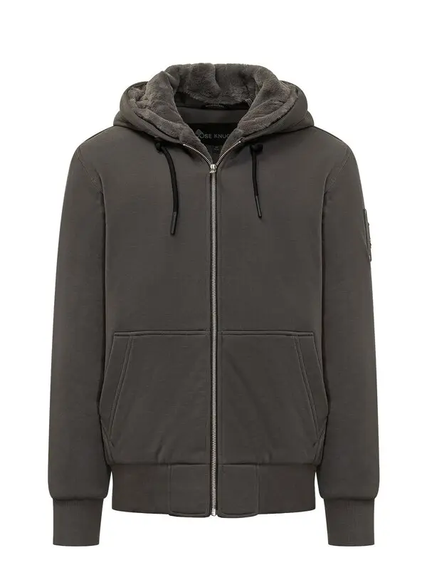Moose Knuckles Classic Bunny Hoodie - Cement2