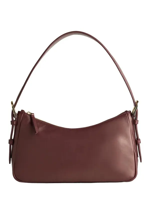 Quince Sutton Small Shoulder Bag - Deep Plum