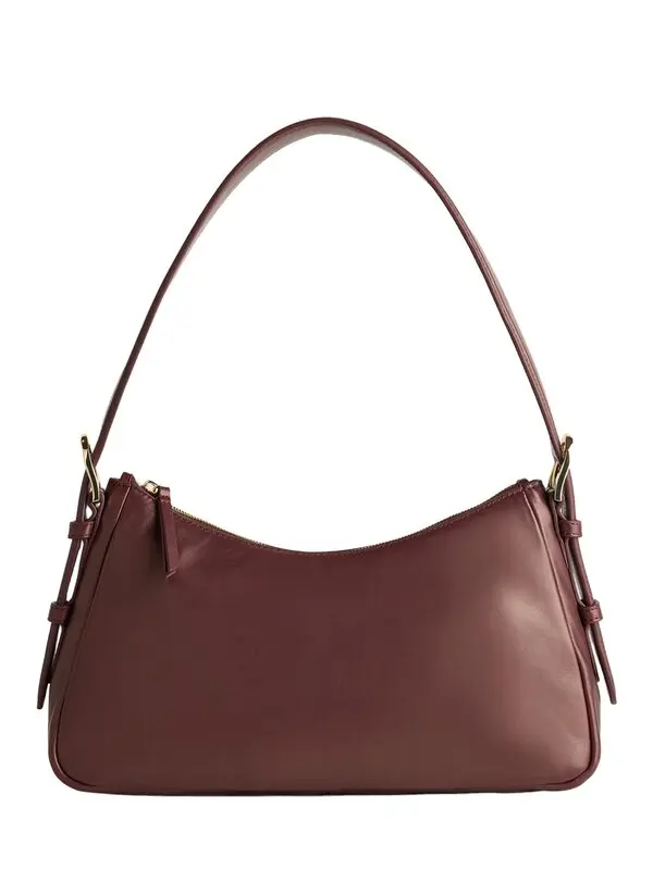 Quince Sutton Small Shoulder Bag - Deep Plum