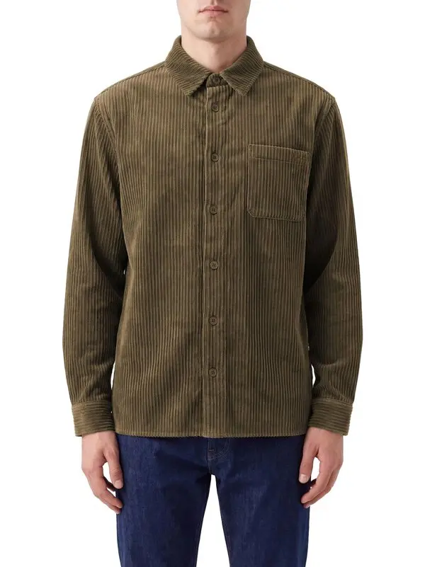 A.p.c. Corduroy Shirt Jacket - Beige