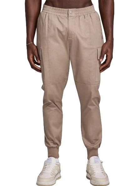 HERA Utility Tapered Leg Cargo Trousers - Stone