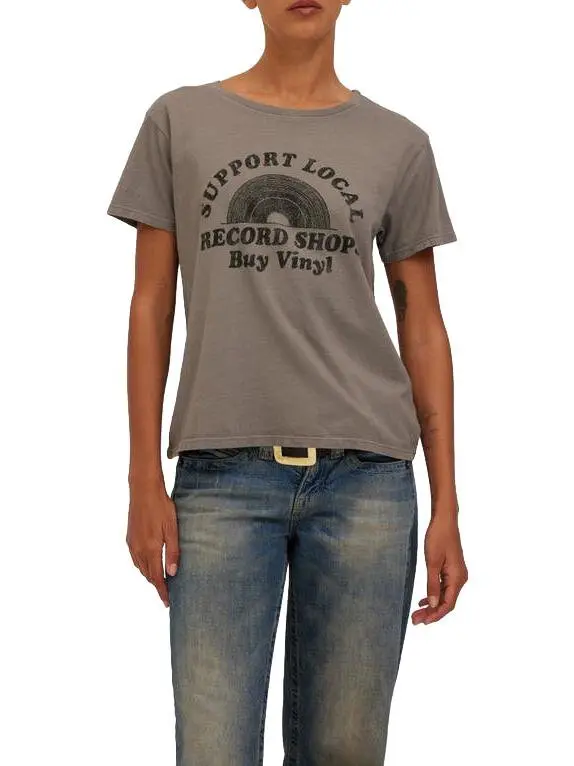 PROJECT SOCIAL T Support Local" Graphic T-shirt - Slate