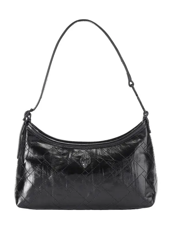 Kurt Geiger Quilted Leather Shoulder Bag - Black