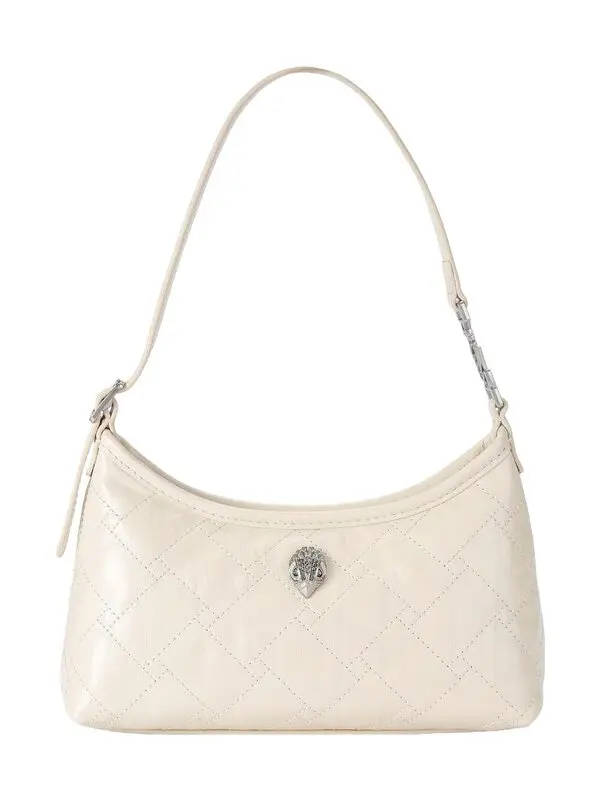 Kurt Geiger Quilted Leather Shoulder Bag - Bone