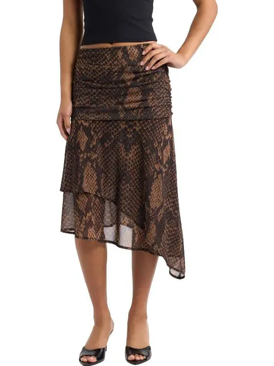 FENERS Festa Mesh Midi Skirt - Serp