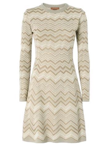 Missoni Zig Zag Dress - Beige