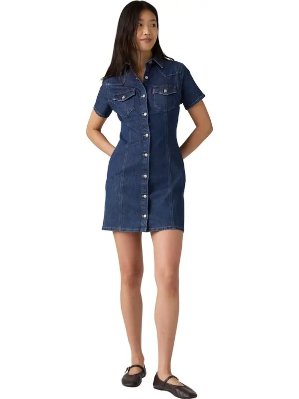 LEVI'S Trace Western Denim Dress - Howdy