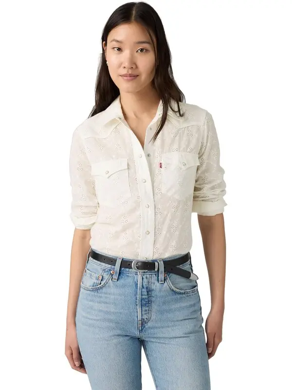 LEVI'S Heritage Western Eyelet Shirt - Cloud Dancer