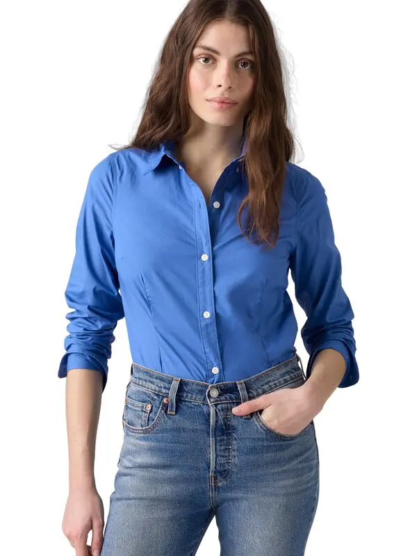 LEVI'S Slim Poplin Button Down Shirt - Delft