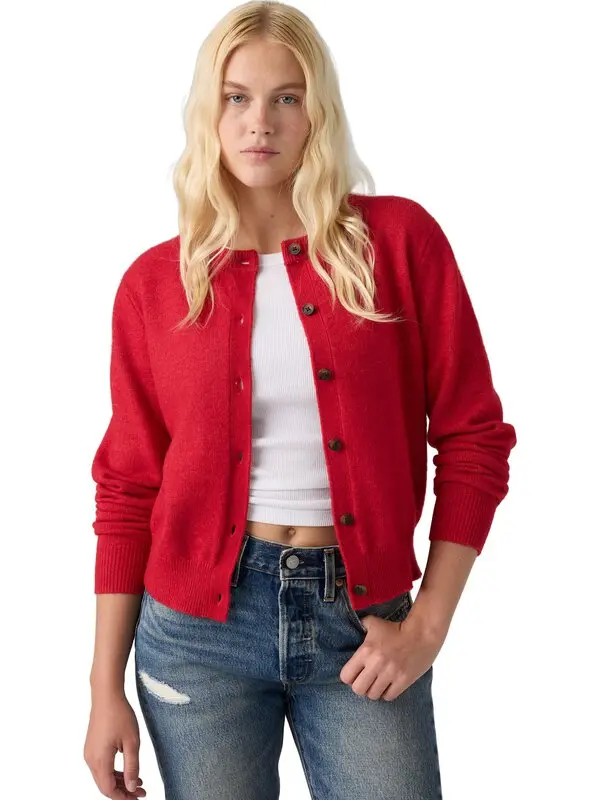LEVI'S Claire Cardigan - True Red