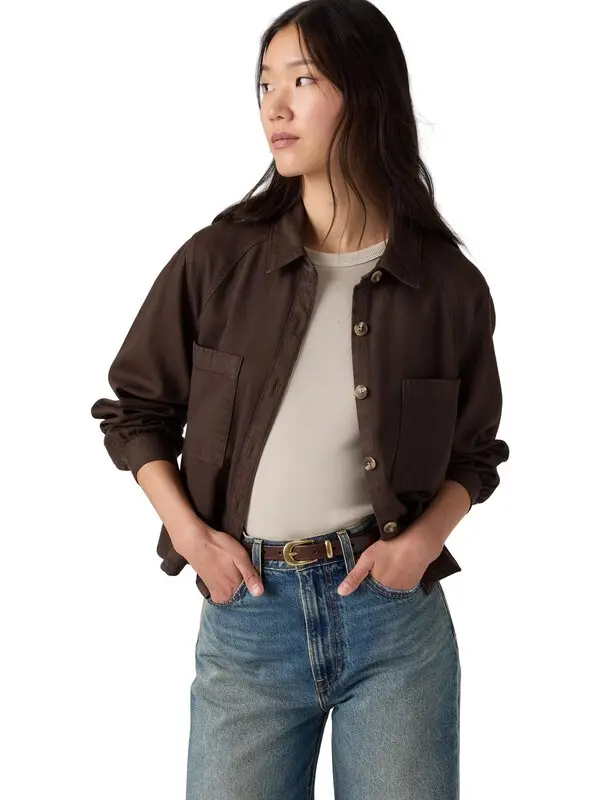 LEVI'S Tini Long-sleeve Utility Button-down Shirt - Java