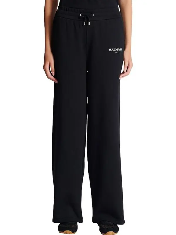 Balmain Cotton Joggers - Black