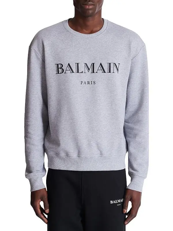 Balmain Logo Sweatshirt - Grey
