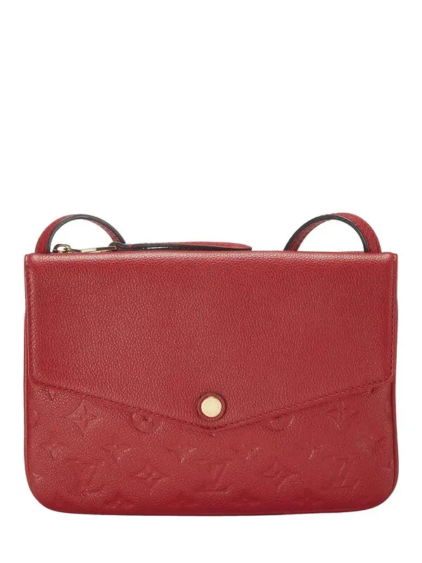 LOUIS VUITTON Cherry Monogram Empreinte Twice Crossbody Bag - Red