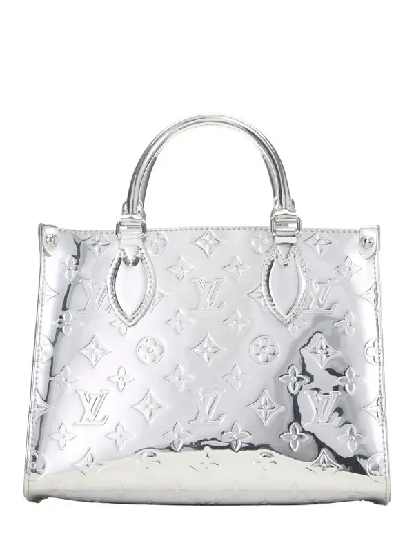 LOUIS VUITTON Monogram Miroir On The Go Tote - Silver
