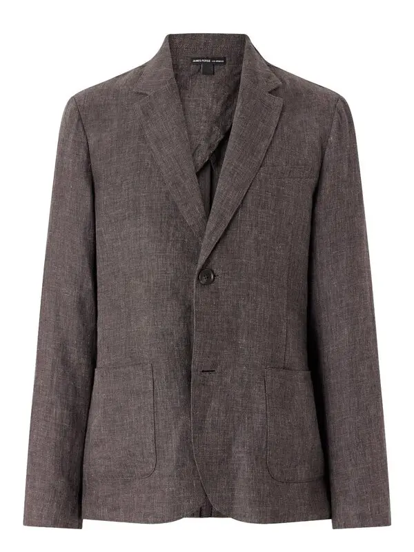 JAMES PERSE Linen Suit Jacket - Brown