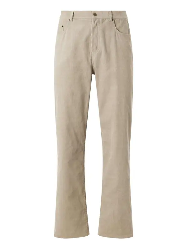 A.p.c. Fairfax Straight-leg Corduroy Jeans - Beige
