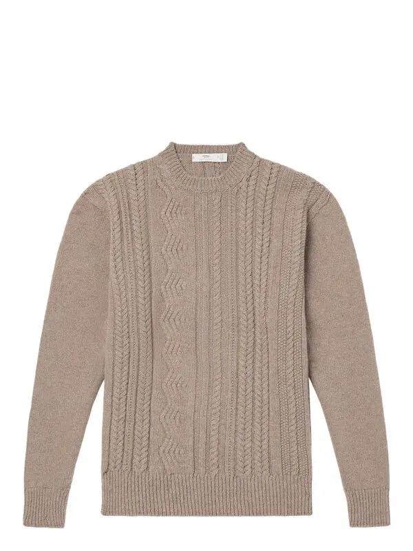 Inis Meáin Textured Wool Sweater - Neutrals