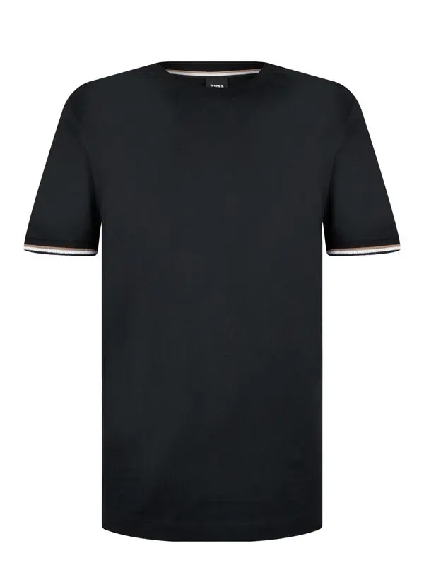 Hugo Boss Stripedcuff Tshirt - Black