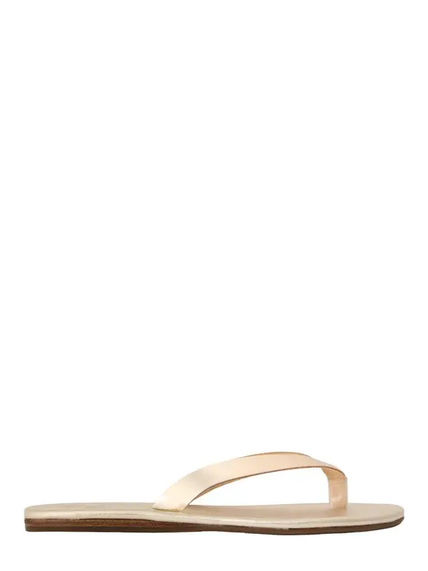 ANCIENT GREEK SANDALS Lightgold Flat Thong Sandals - Gold