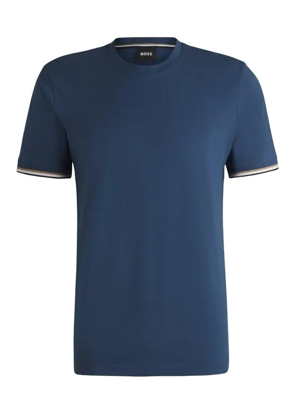 Hugo Boss Minimalist Striped Tshirt - Blue