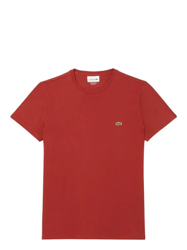 Lacoste Energetic Minimalist Shortsleeve Top - Red