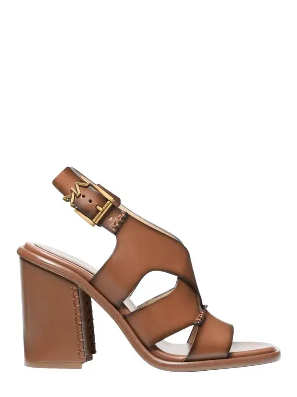 Michael Kors High-heeled Strappy Sandals - Brown