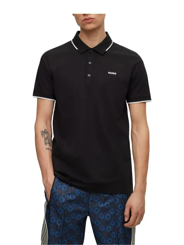Hugo Boss Solidcolor Shortsleeve Polo Shirt - Black