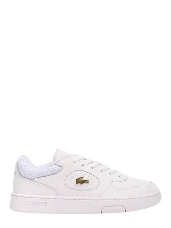 Lacoste Leather And Mesh Sports Trainers - White
