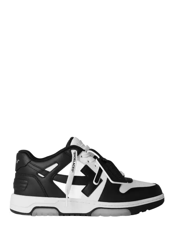 Off-White Out Of Office" Leather Sneakers - Black