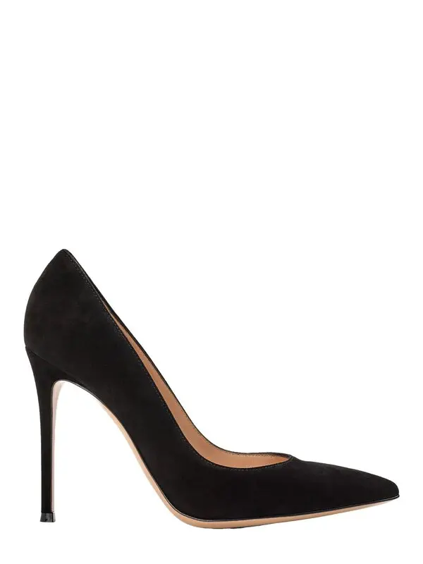 GIANVITO ROSSI High-heeled Pointed-toe Pumps - Black